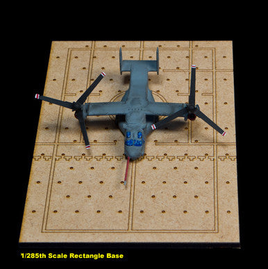 Aircraft / Helicopter Display Bases, 1/285th Scale Rectangle Base – GCmini