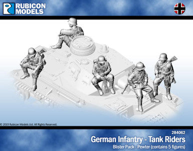 Rubicon Models German Infantry Tank Riders- Pewter – GCmini