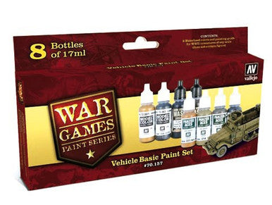 Model Color Set: Vehicle Basic Paint Set (8) – GCmini